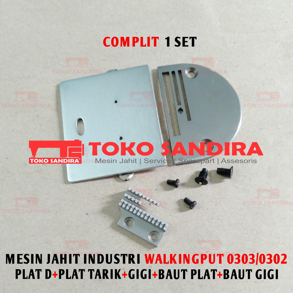 Jual paket komplit Plat D+Plat Tarik+gigi+baut plat+baut gigi/jarum ...