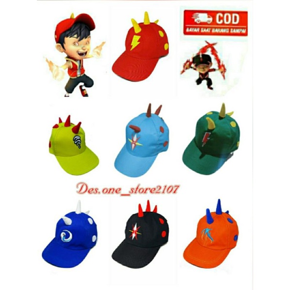 Jual Topi Anak boboiboy tanduk topi Boboiboy Laki Laki topi boboy topi ...