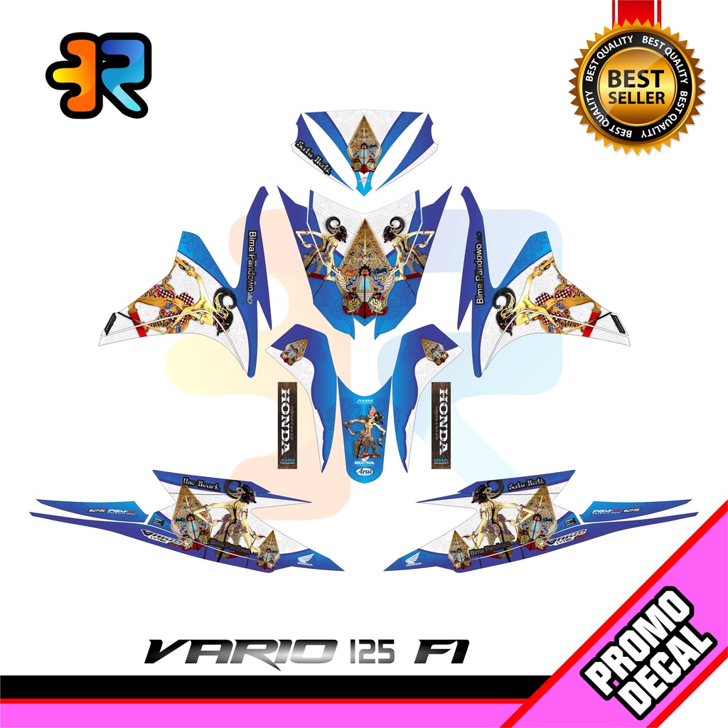 Jual Stiker Decal Motor Vario 125 FI Desain Wayang Batik Sticker Full ...