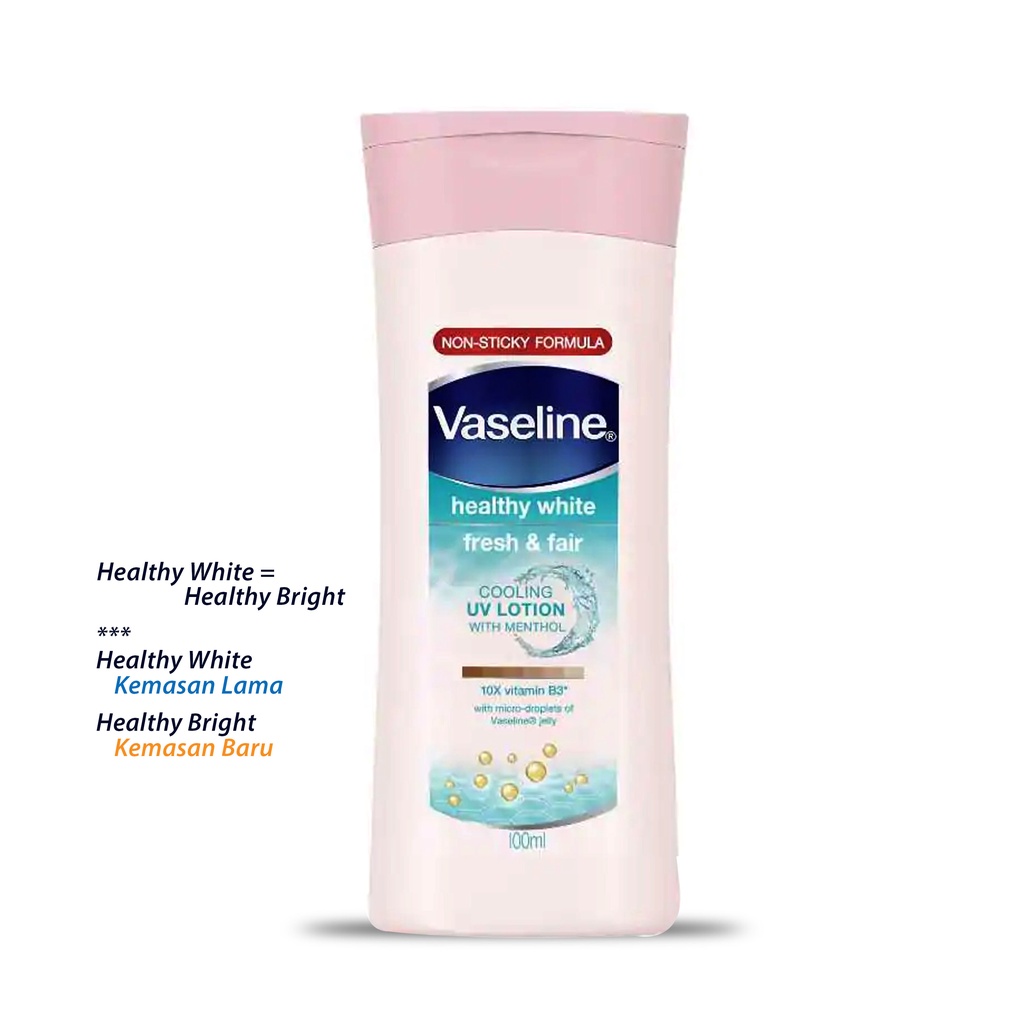 Jual Vaseline Healthy Bright Fresh & Bright Cooling UV Lotion with ...