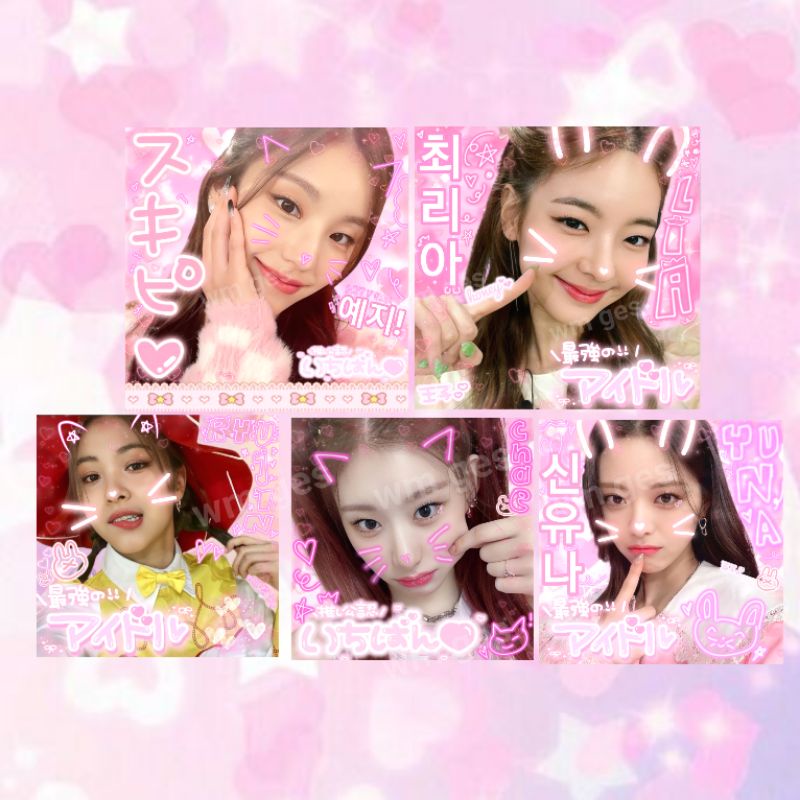 Jual (ISI 10) itzy stickers ala sellkor freebies stiker girlgroup kpop ...