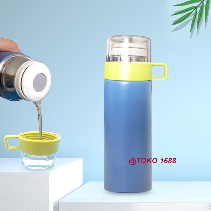 Jual Termos stainless steel botol minum termos vacuum flask tahan panas dingin | Shopee Indonesia