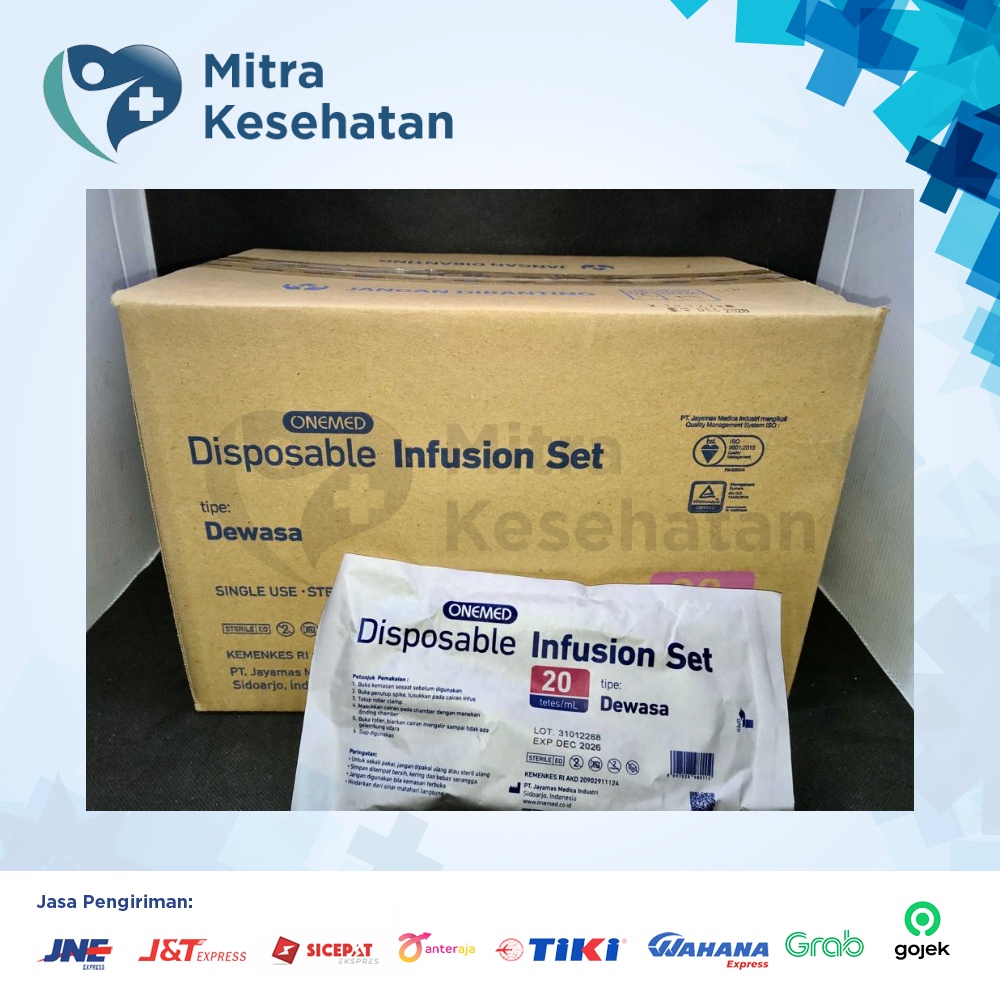 Jual Infuset Dewasa Onemed /Infus set Dewasa Harga box isi 50 | Shopee ...
