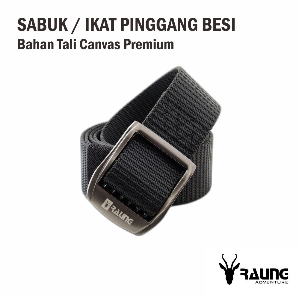 Jual Raung Adventure - Sabuk / Ikat Pinggang / Gesper Tactical Lapangan - Bahan Besi - Tali ...