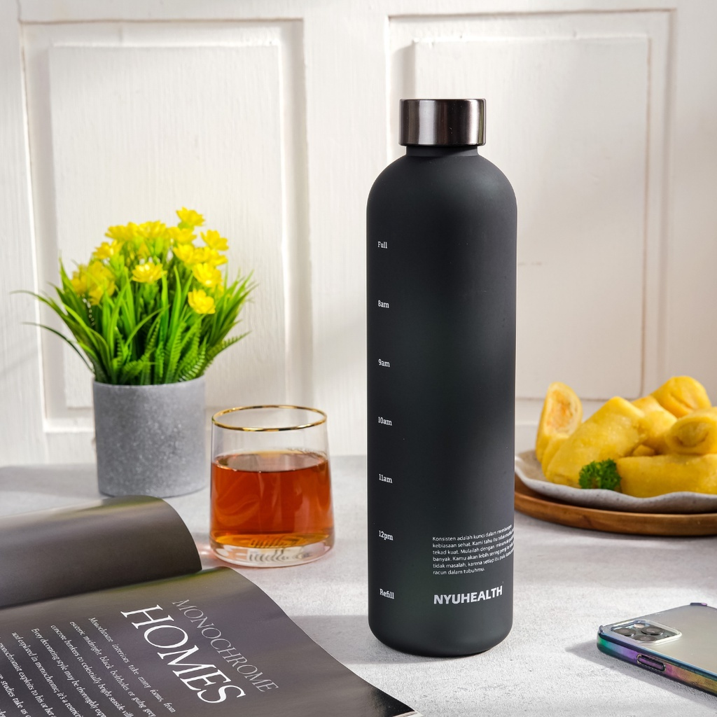Jual Nyuhealth Botol Minum Tritan BPA Free Dengan Tanda Waktu Warna ...