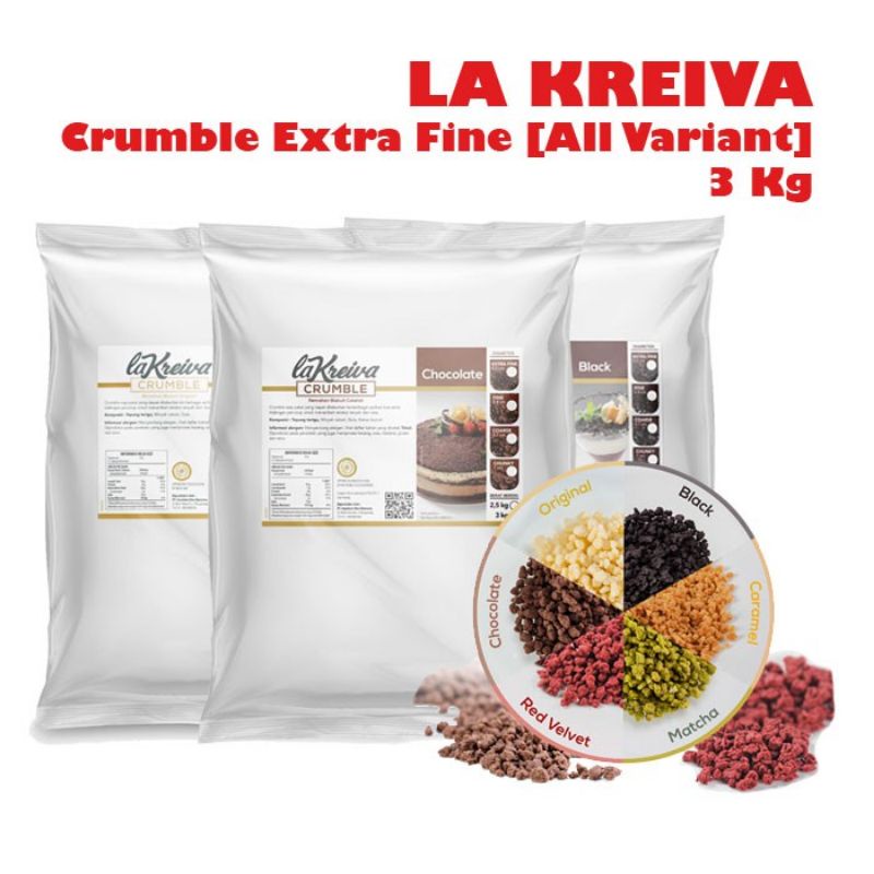 Jual La Kreiva Crumble Extra Fine 3kg / Remahan Biskuit Kemasan ...