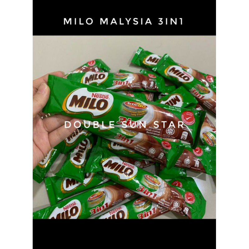 Jual Milo 3in1 Malaysia sachet | Shopee Indonesia