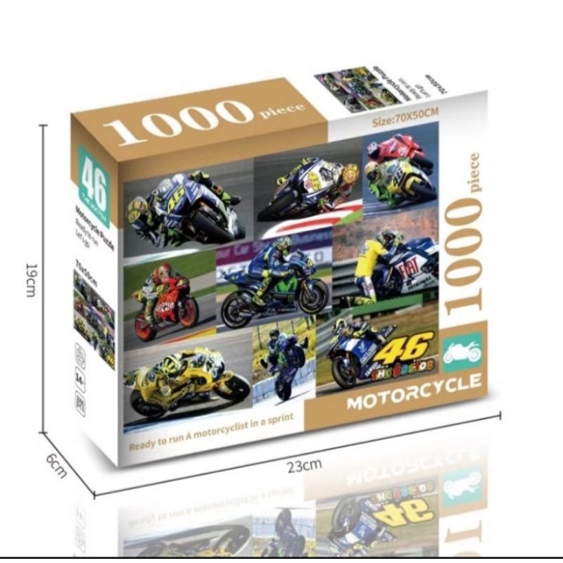 Jual Puzzle Q 1110 Moto GP 46 Valentino Rossi 1000 pieces | Shopee ...