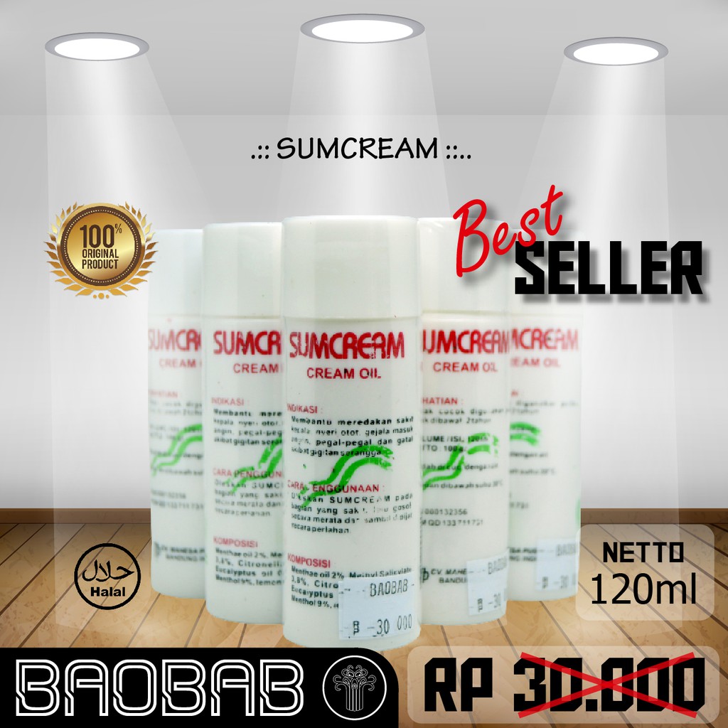 Jual Sumcream | Cream Oil Otot dan Tulang dari Bahan Alami - 120 ml ...