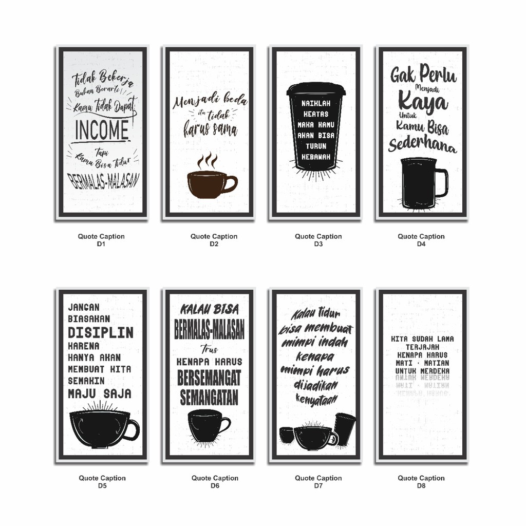 Jual Hiasan Dinding Poster Kayu Pajangan Walldecor Quote Caption D ...