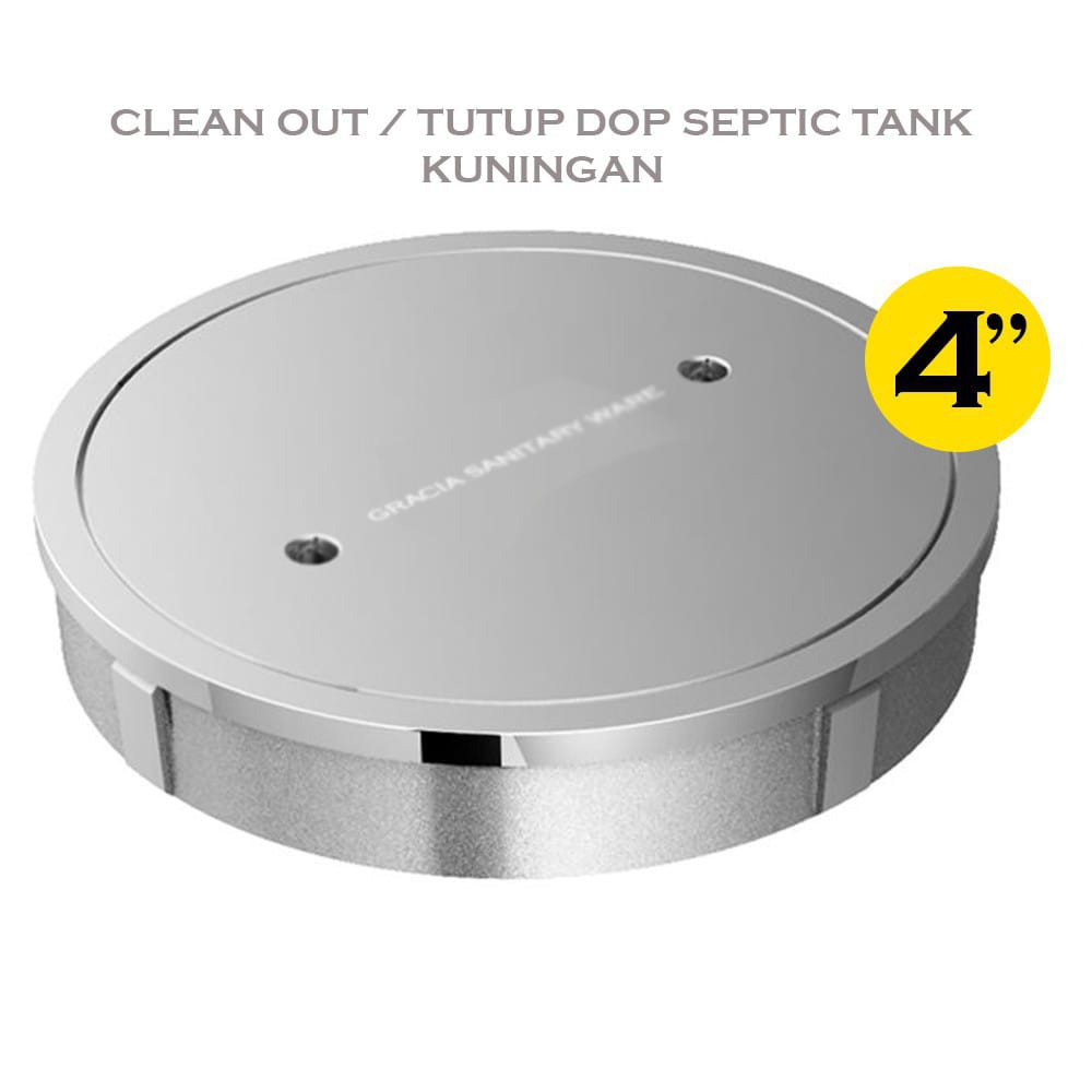 Jual Clean Out 4" Inch Kuningan Tutup Pipa Lubang Kontrol SepticTank ...