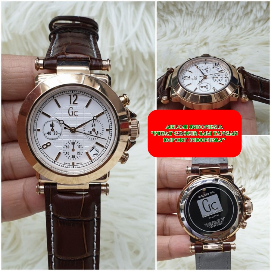 Jual Jam Pria Guess Gc31000g Rosegold Bestseller Chronograph Garansi ...