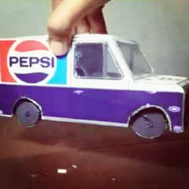 Jual Moniatur papercraft mobil pepsi, untuk spek silahkan baca di ...