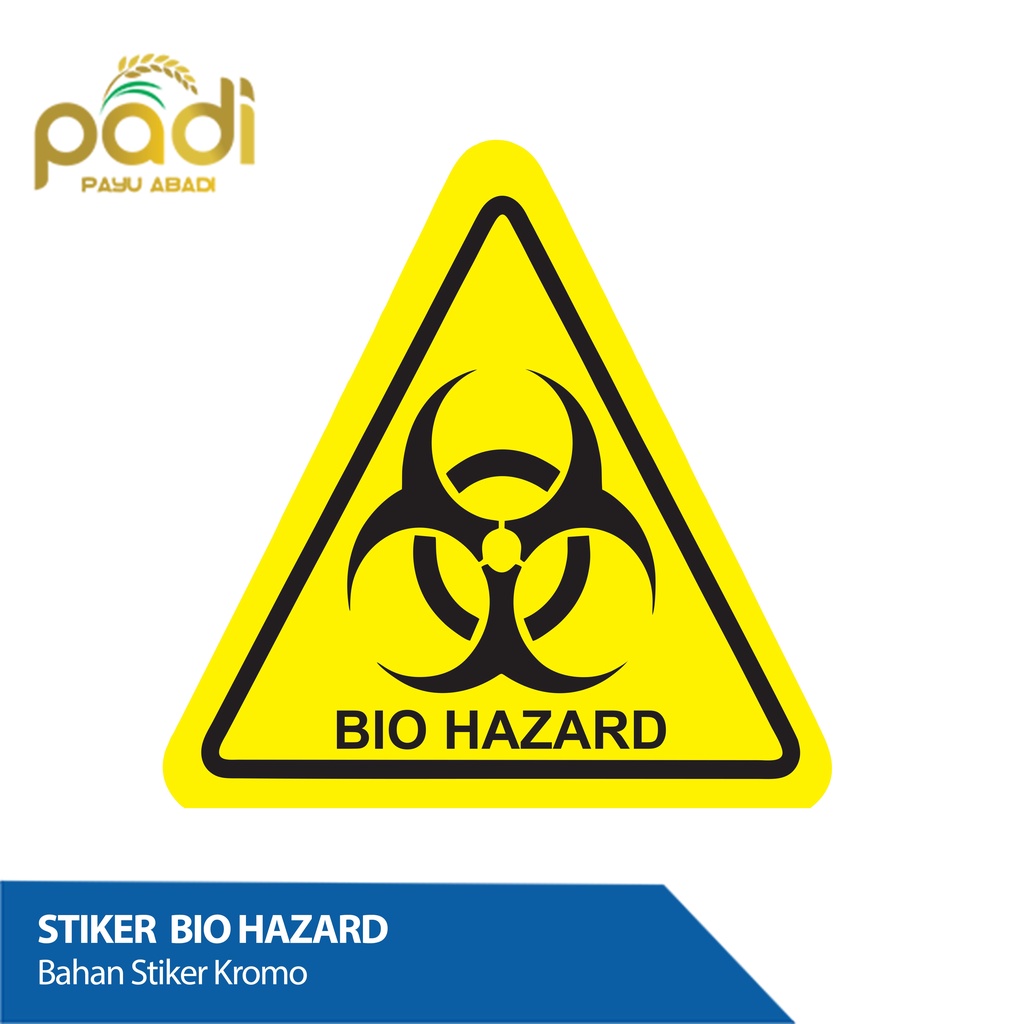 Jual Stiker Label Biohazard | Stiker Bio Hazard Uk. 10x10 cm I Uk ...