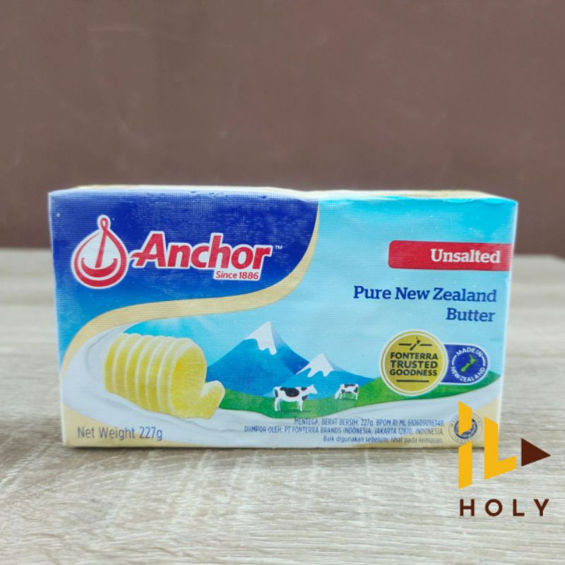 Jual Anchor UNSALTED Butter (200gr) / UNSALTED BUTTER | Shopee Indonesia
