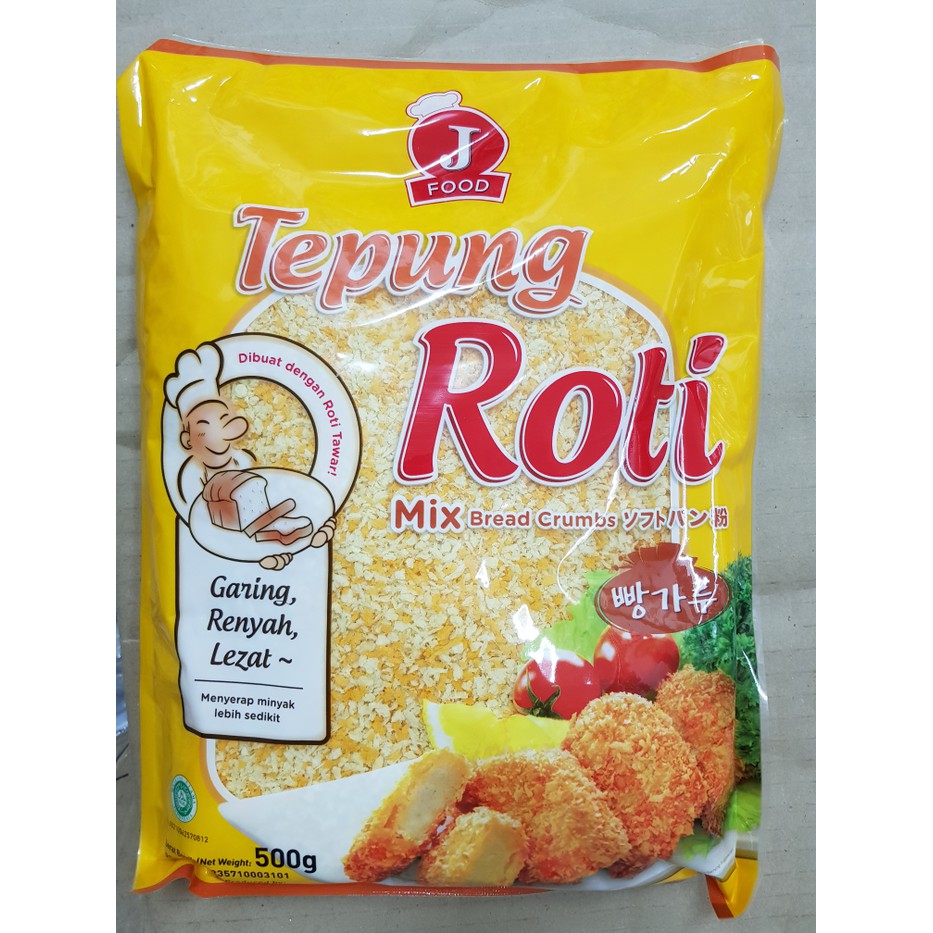 Jual J Food Tepung Roti / Bread Crumb Mix 500g | Shopee Indonesia