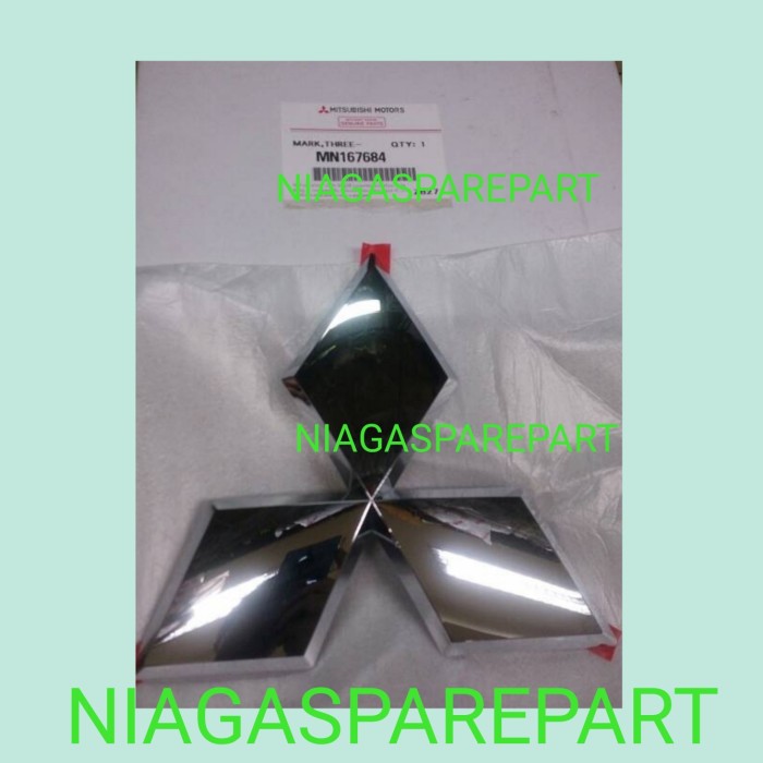Jual EMBLEM TIGA BERLIAN GRILLE DEPAN PAJERO - MN167684 MITSUBISHI ...