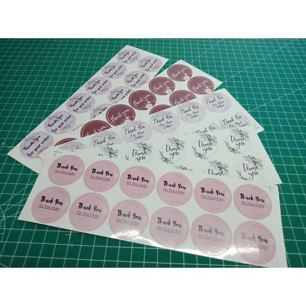 Jual STICKER UCAPAN THANK YOU stiker label | Shopee Indonesia