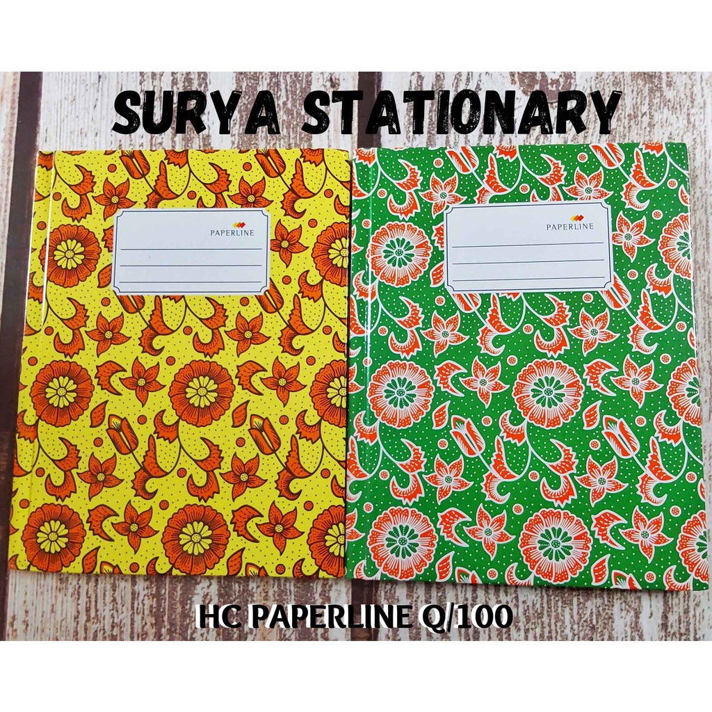 Jual Buku Tulis Hard Cover Paperline Quarto 100 Lembar Hard Cover