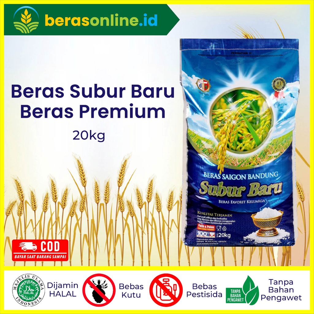 Jual BERAS SUBUR BARU SAIGON BANDUNG 20Kg | Shopee Indonesia