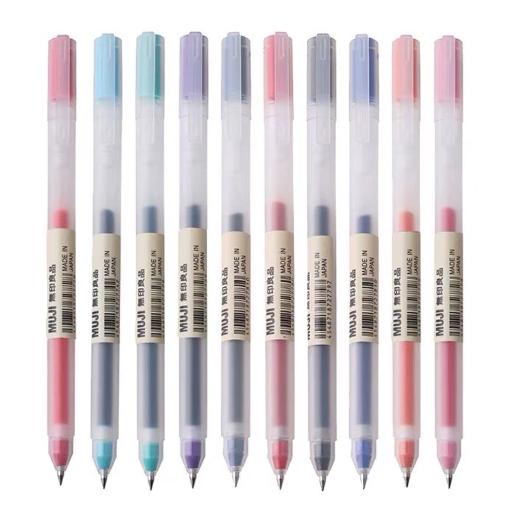 Jual Muji Cap Type Gel Ink Pen 0.38mm 0.5mm 07mm Pulpen Original Muji ...