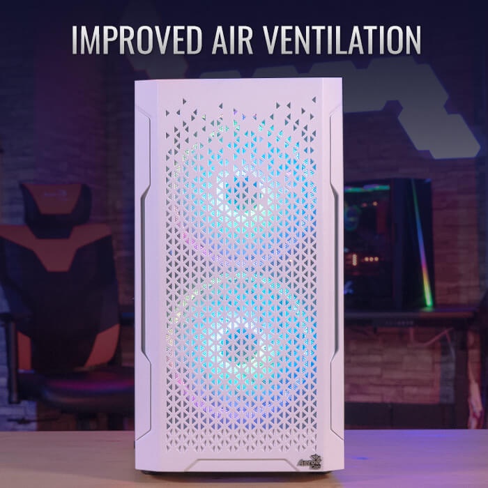 Jual Aerocool Trinity Mini White + 3 Fan FRGB | Shopee Indonesia