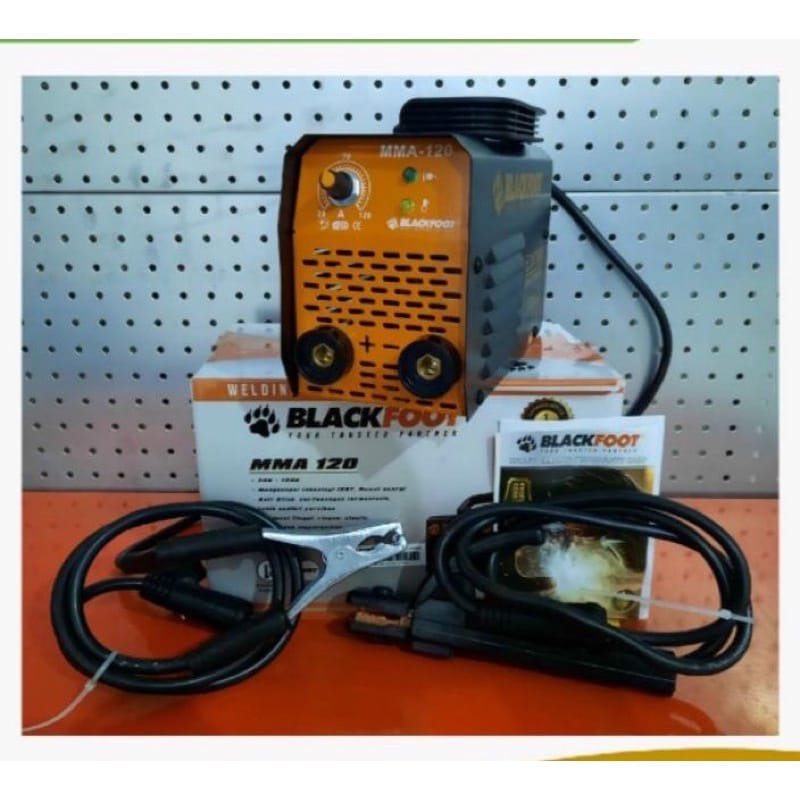 Jual Blackfoot Mesin Travo Las Trafo Inverter 350 Watt IGBT MMA 120 A Hitam | Shopee Indonesia