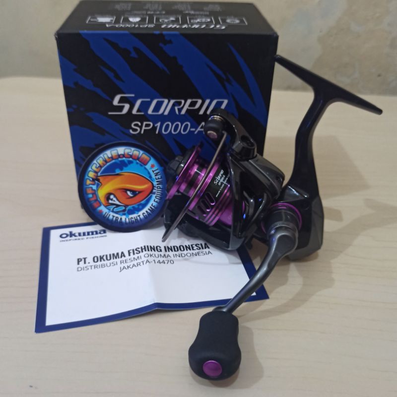 Jual Reel UL Okuma Scorpio SP 1000-A New 2021 Ungu | Shopee Indonesia
