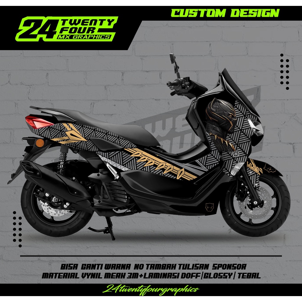 Jual decal nmax full body black panter | Shopee Indonesia