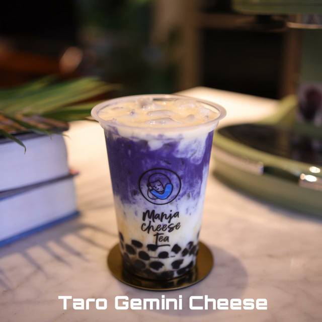 Jual Minuman kekinian ManjaCheeseTea Taro Gemini Cheese | Shopee Indonesia