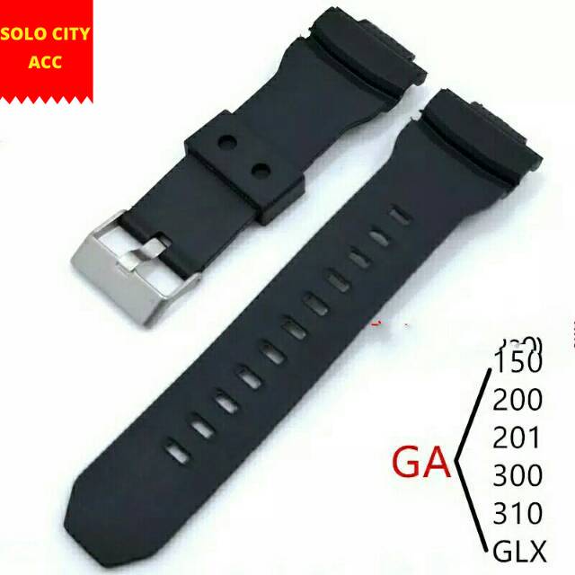Jual STRAP TALI JAM CASIO GA-100 GA-200 GA100 GA-200 Free Pen | Shopee ...