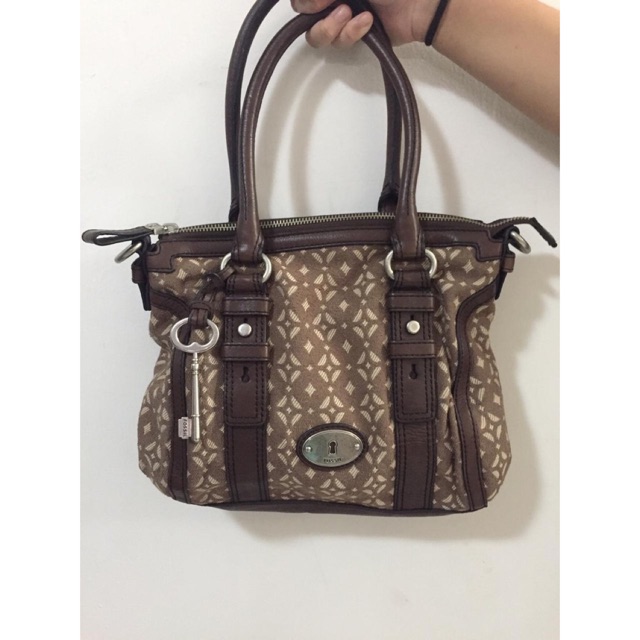Jual Fossil Maddox Signature Satchel (Original) | Shopee Indonesia