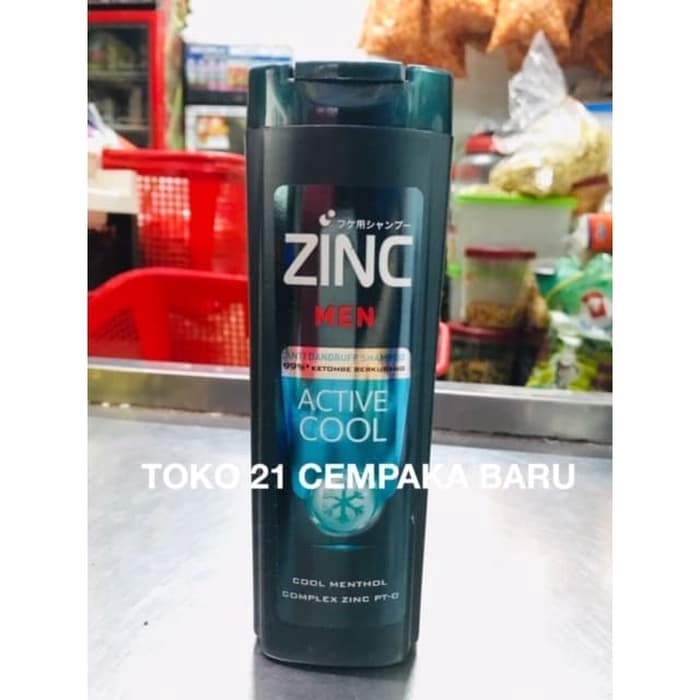 Jual Zinc MEN Shampoo ACTIVE COOL Botol 170 ml | Zinc Shampo 170ml ...