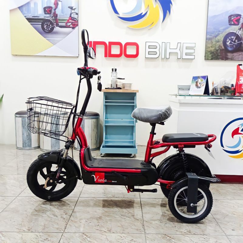 Jual sepeda listrik roda 4 indobike tipe viola | Shopee Indonesia