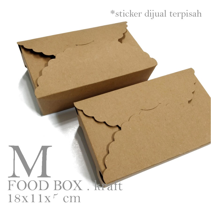 Jual Lunch Box Size M Kotak Makan Laminasi Paperbox Kardus Kemasan ...
