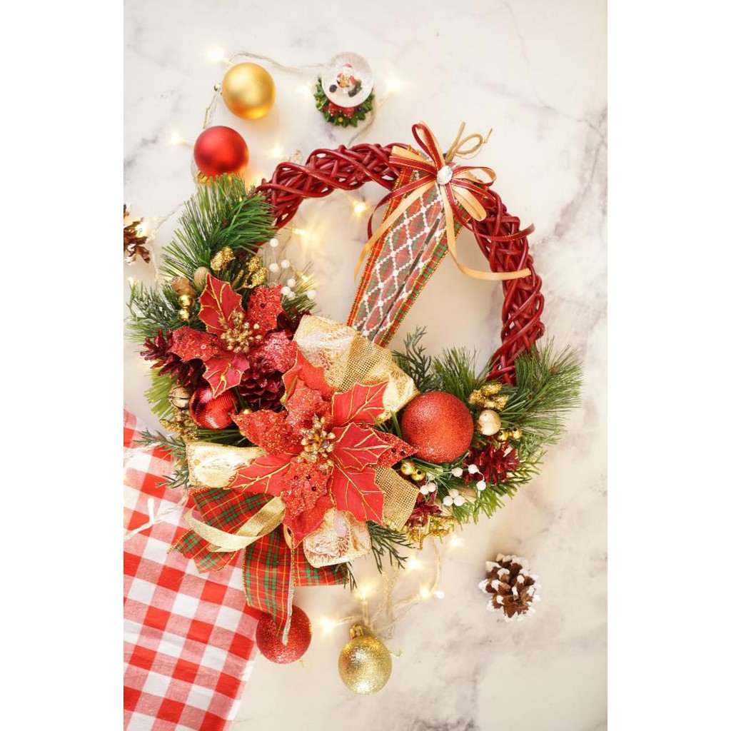 Jual Hiasan Natal Lingkaran / Krans Natal / Wreath Christmas Traditonal ...