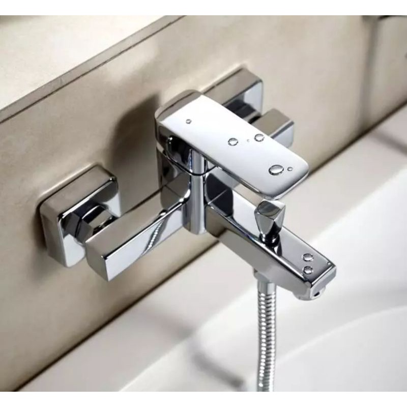 Jual Kran Bathtub Panas Dingin Full Kuningan Kotak Minimalis Model Toto ...