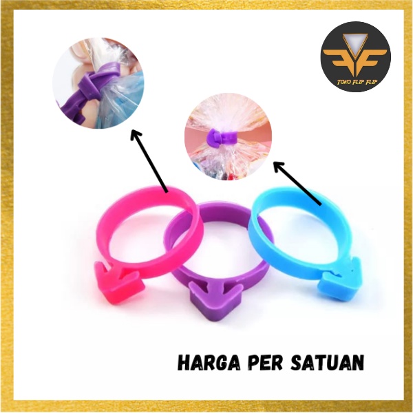 Jual Karet pengikat Piping Bag Icing Silicone / Pengikat plastik bahan ...