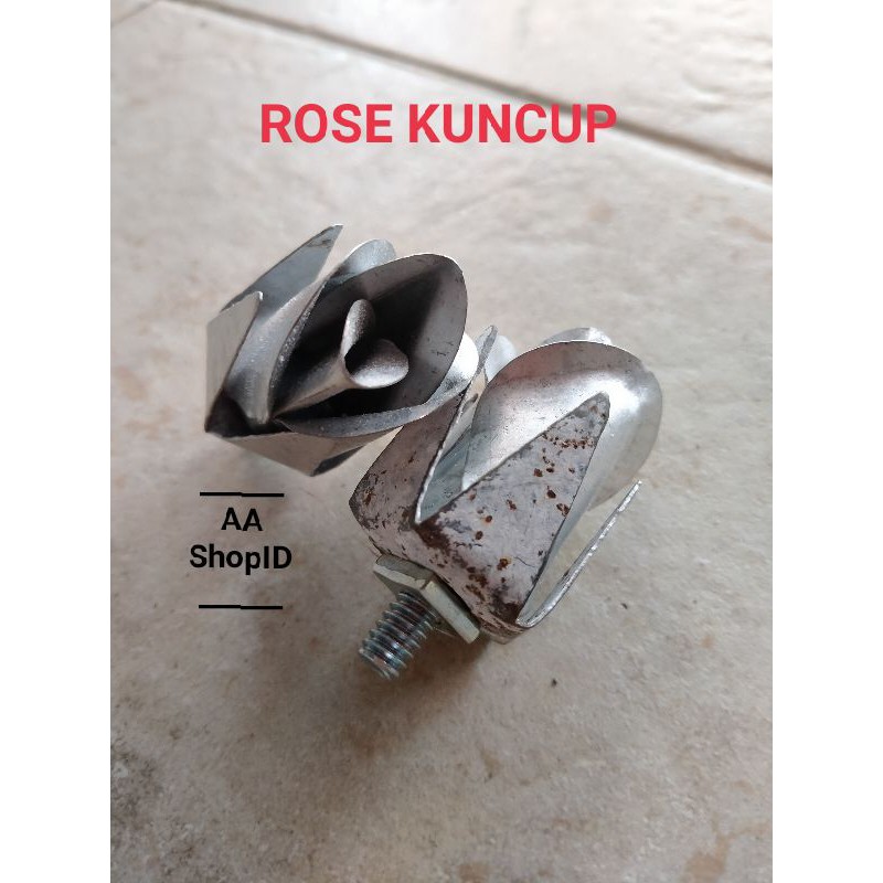 Jual ornamen pagar besi daun mawar kuncup plat | Shopee Indonesia