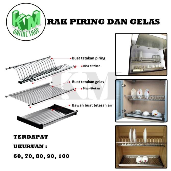 Jual Rak Piring & Sendok 90 Cm Stainless Steel Merk Vitco selalu ada ...