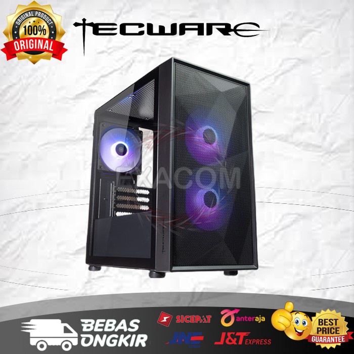 Jual Casing Tecware Forge M2 Black Mini Tower PC Case | Shopee Indonesia