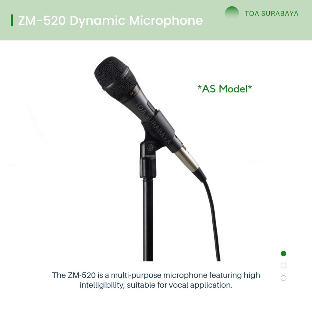 Jual ZM-520 TOA Dynamic Microphone | Shopee Indonesia