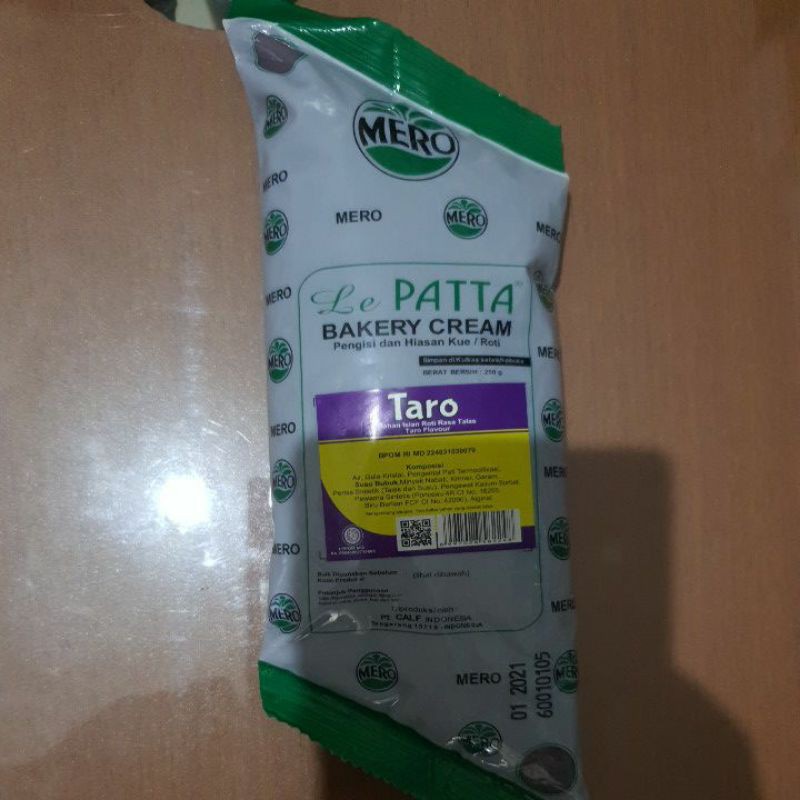 Jual Le Patta Bakery Cream 250Gr / Selai Mero / Jam (Expired Juli 2023 ...