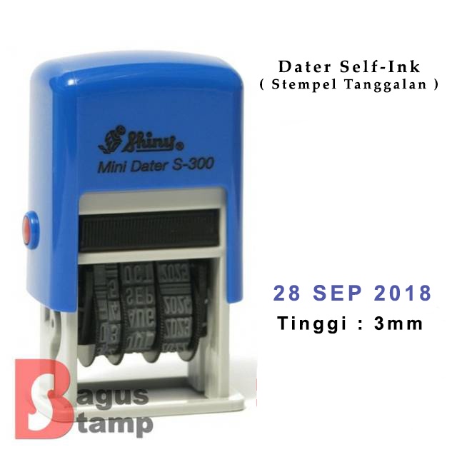 Jual Stempel Tanggal / Dater Otomatis Shiny S300 S 300 ( Mini Dater ...