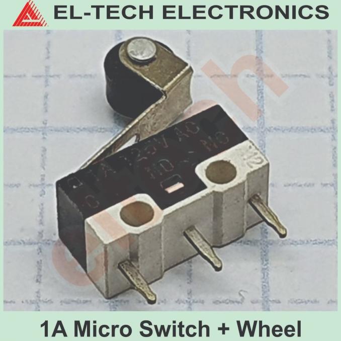 Jual 1A Micro Limit Switch Small Kecil With Wheel Dengan Roda elt3ch ...