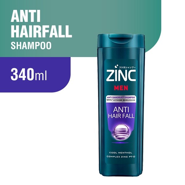 Jual Zinc Men Shampoo Anti Hairfall Botol 340ml | Shopee Indonesia