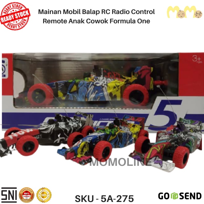 Jual mainan mobil balap RC radio control remote anak cowok formula one ...