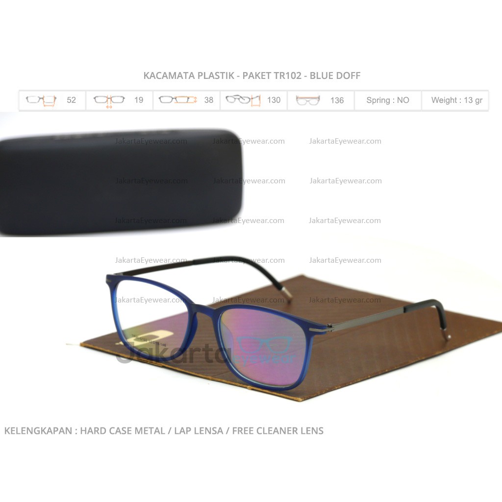 Jual PAKET GRATIS LENSA - TR102 Kacamata Frame Plastik | Shopee Indonesia