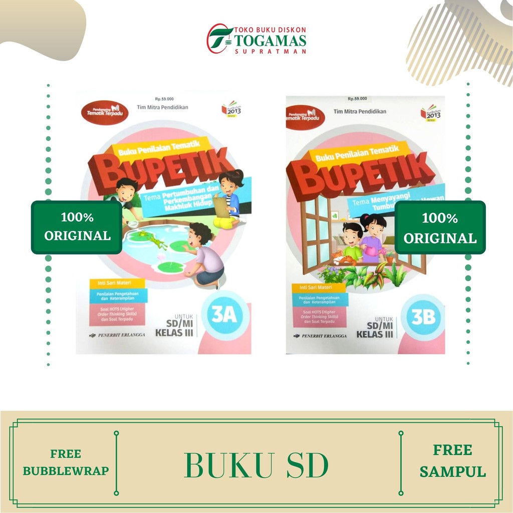 Jual BUPETIK : 3A/3B/3C/3D/3E/3F/3G/3H KURIKULUM 2013 *NEW KELAS 3 SD ...