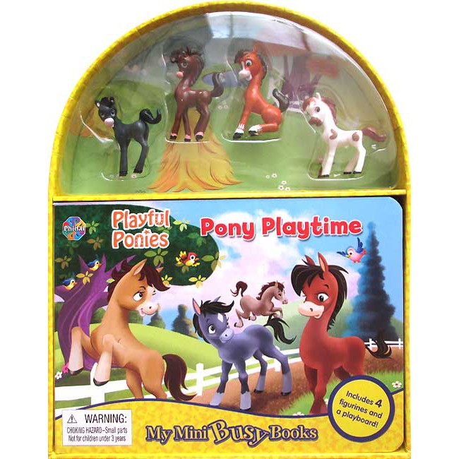 Jual My Mini Busy Book Playful Ponies Pony Playtime includes 4 ...